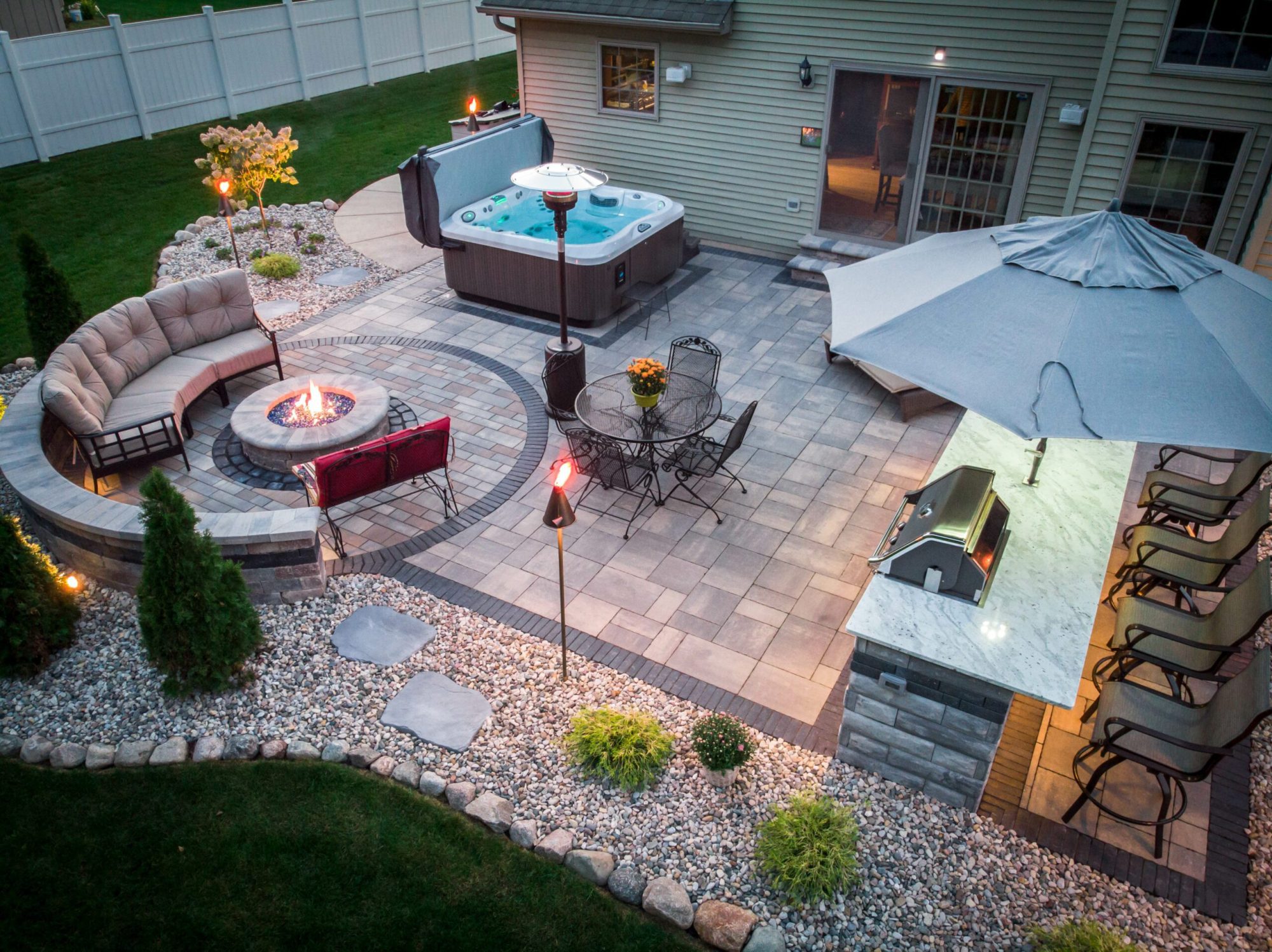 Falcon Dr | Midwest Landscape | Crown Point Paver Patio Installation